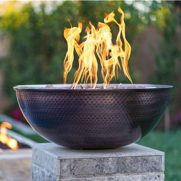 Copper Bowl Fire Pit 60" Grand Cobre XL Copper Fire Bowl | Flame